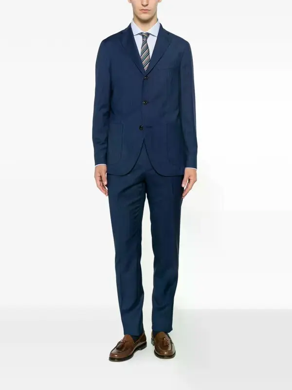 TRUZZI Spread-collar Button-up Shirt