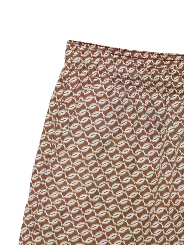 Tagliatore Geometric-print Drawstring Swim Shorts