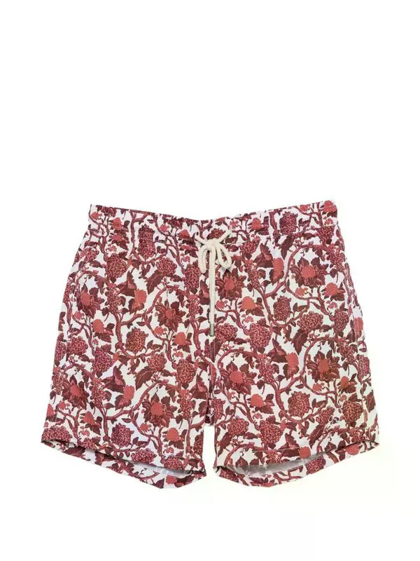 ARRELS BARCELONA Floral Print Swim Shorts - Red