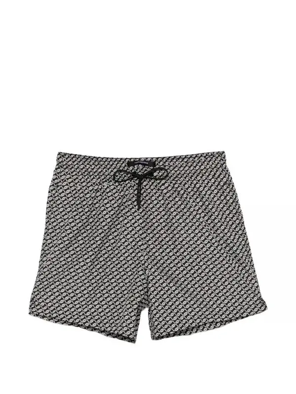 Tagliatore Geometric Print Swim Shorts