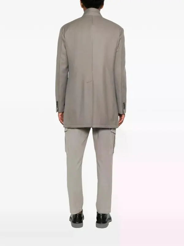 Tagliatore Gordon High-neck Button-up Coat
