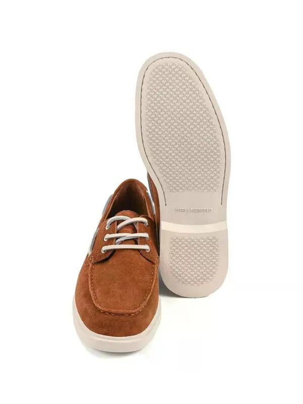 Karl Lagerfeld Suede Boat Shoes