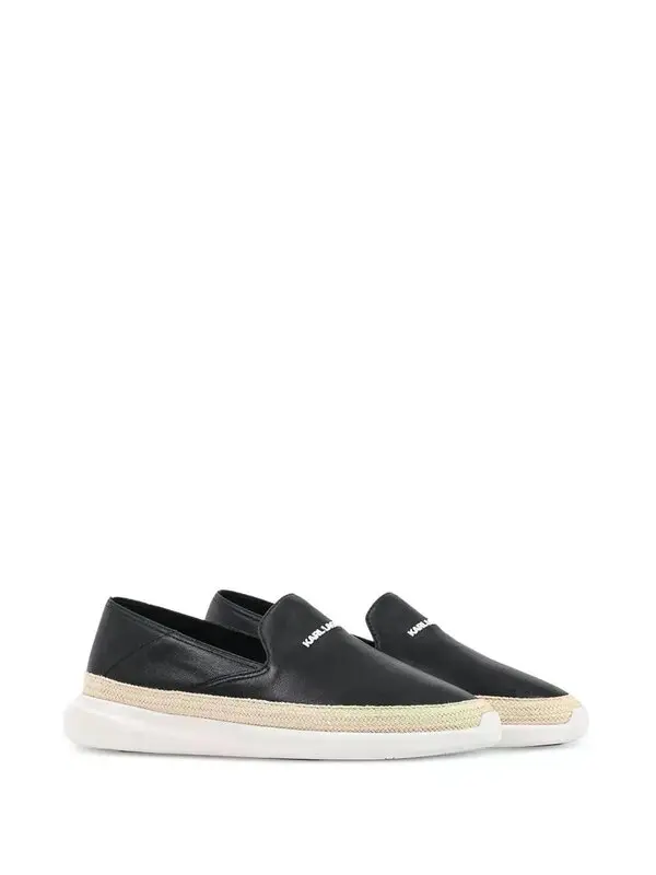 Karl Lagerfeld Logo-print Braided Loafers