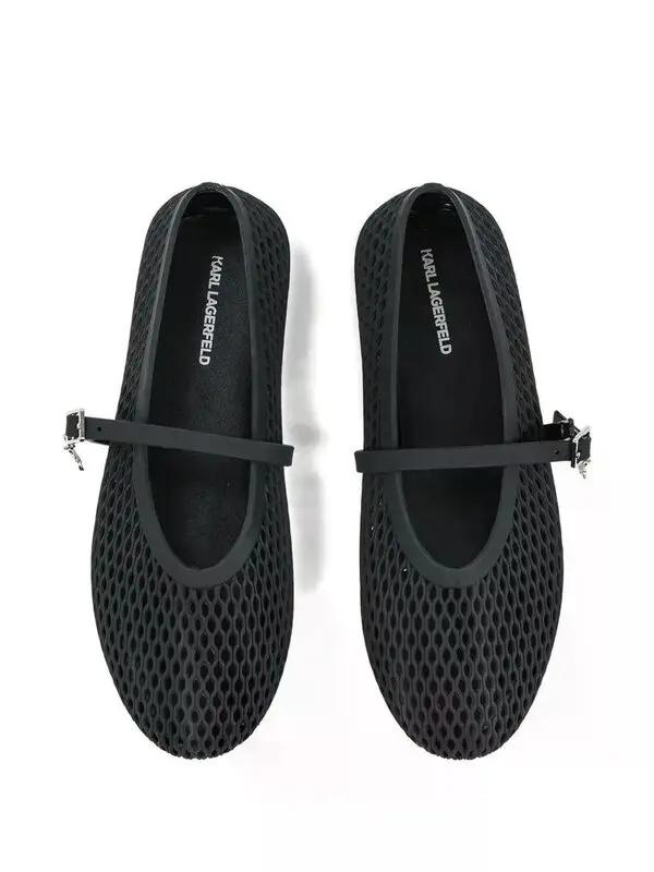 Karl Lagerfeld Jelly Mesh Ballet Flats