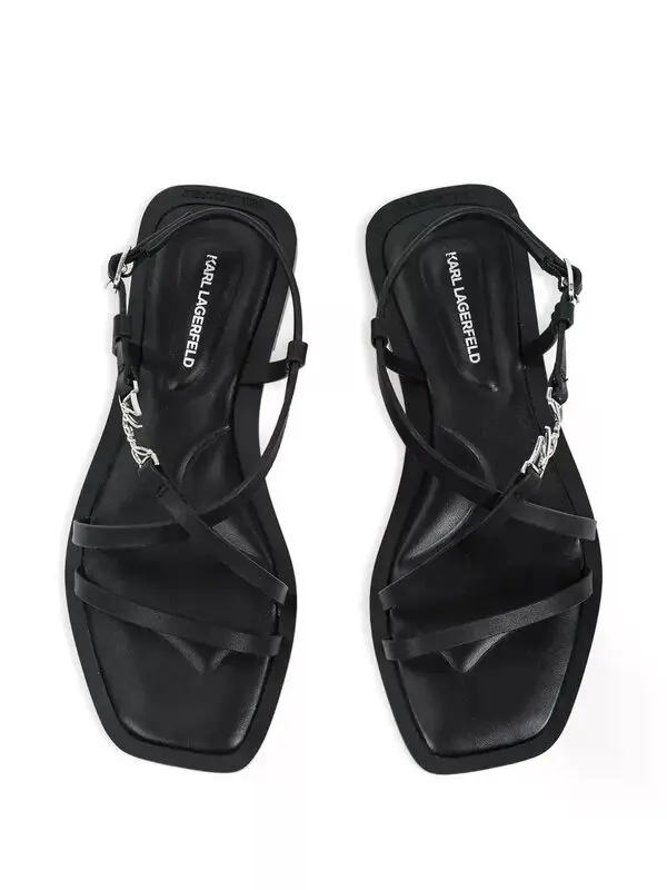 Karl Lagerfeld Logo-plaque Strappy Sandals