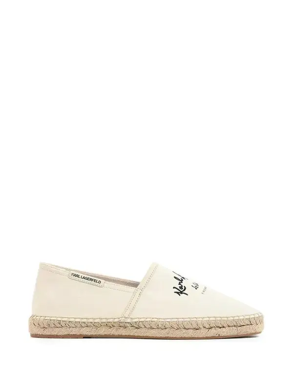 Karl Lagerfeld Braided Sole Espadrilles - Neutrals