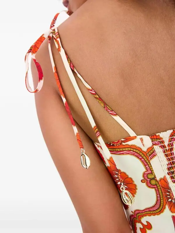 Cara Cara Floral Print Tie-strap Dress