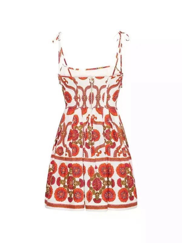 Cara Cara Floral Print Tie-strap Dress