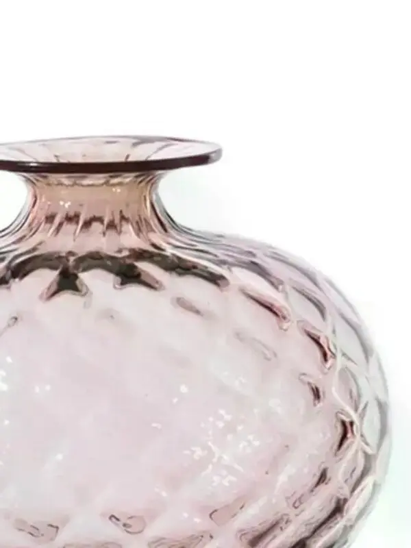 VENINI Monofiori Balloton Honeycomb-texture Glass Vase