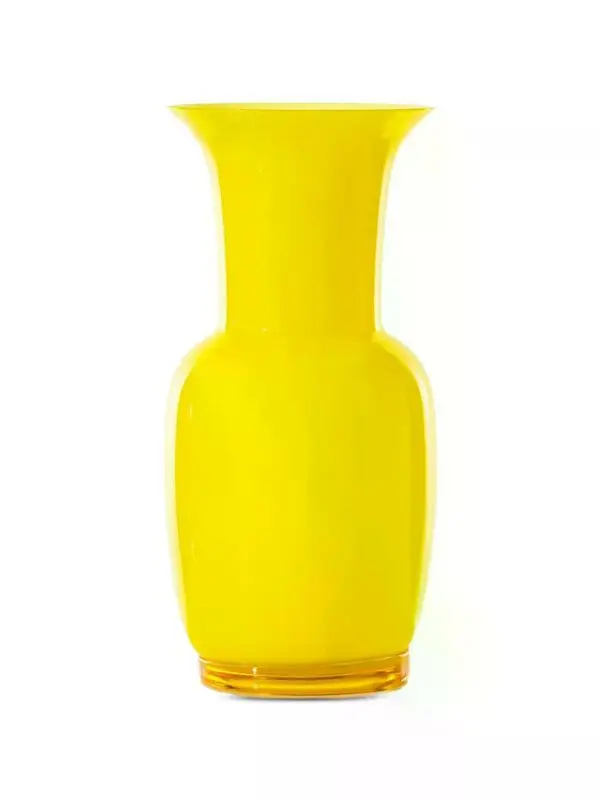 VENINI Opalino Vase - Yellow