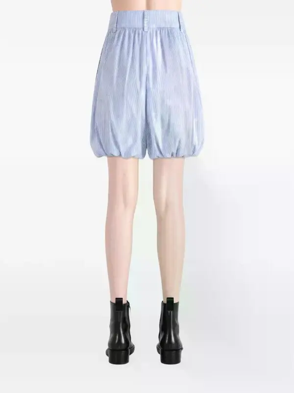 EMERGENCY ROOM Pinstripe Pattern Balloon Shorts