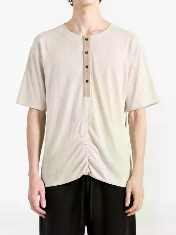 ZIGGY CHEN Henly-neck T-shirt
