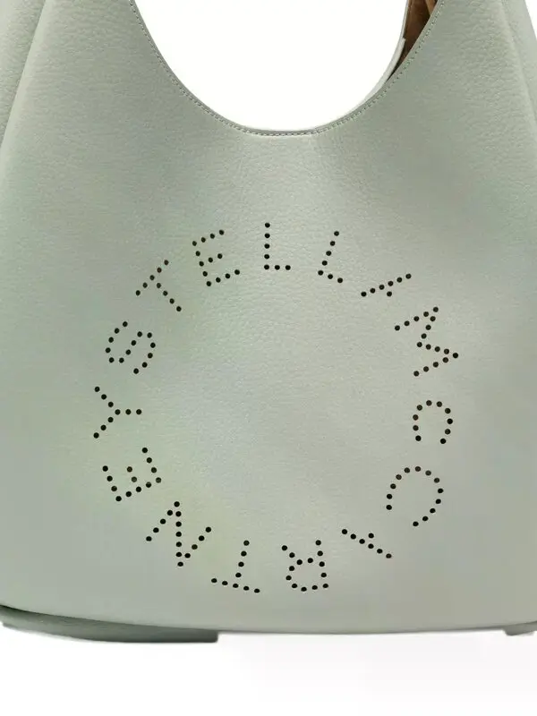 Stella McCartney Large Logo Perforated Shoulder Bag