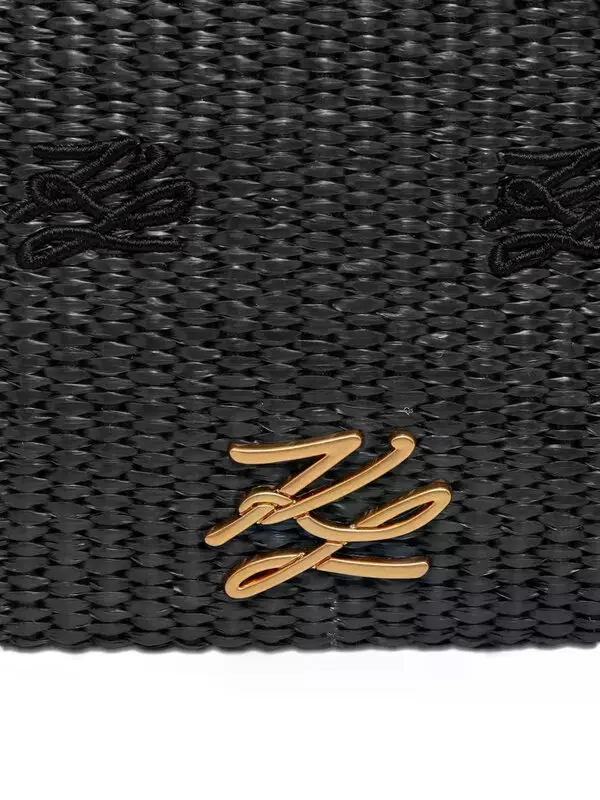 Karl Lagerfeld Woven Logo-plaque Cross-body Bag