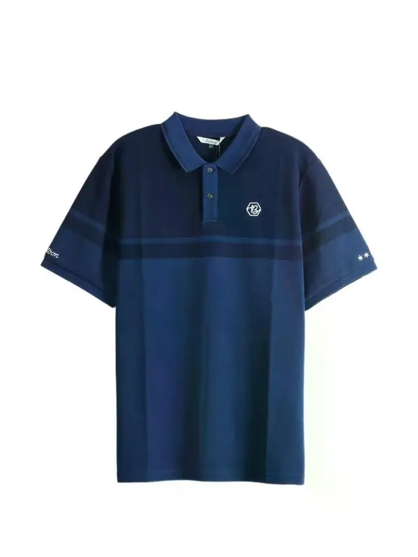 MALBON X Bettinardi Striped Logo-embroidered Polo Shirt