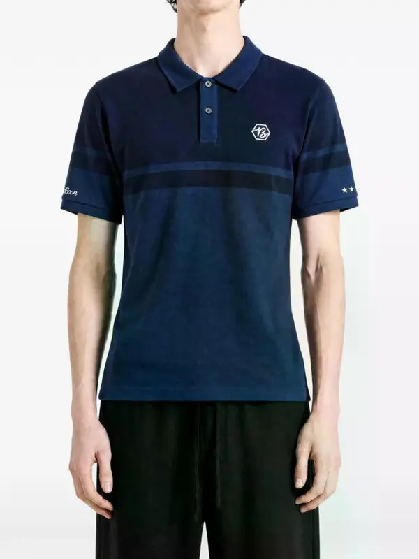 MALBON X Bettinardi Striped Logo-embroidered Polo Shirt