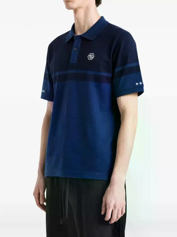 MALBON X Bettinardi Striped Logo-embroidered Polo Shirt