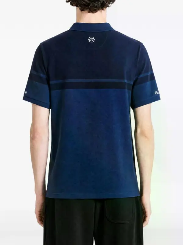 MALBON X Bettinardi Striped Logo-embroidered Polo Shirt