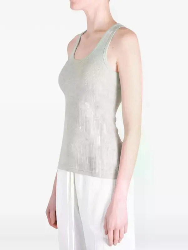 Calvin Klein Ribbed Knit Tank Top - Grey