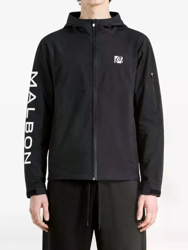 MALBON Logo-print Hooded Jacket - Black