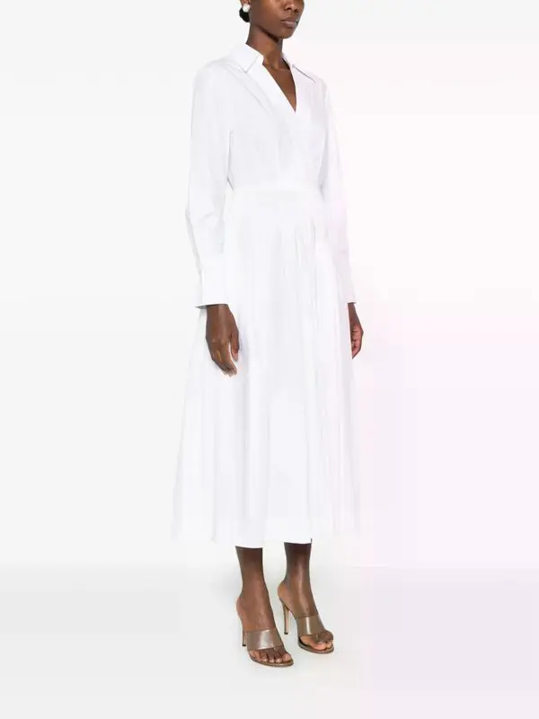 JOSEPH Kathe Smocked Midi Dress