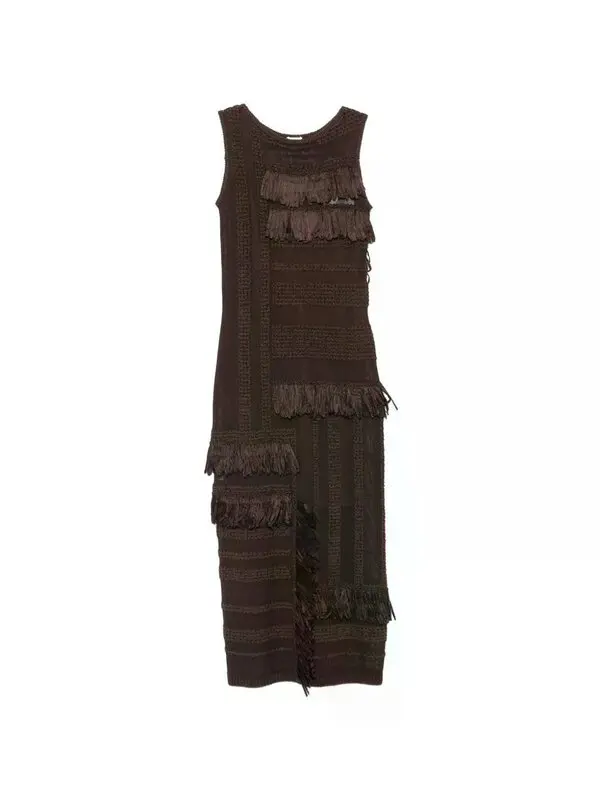 JOSEPH Nari Midi Dress In Espresso - Brown