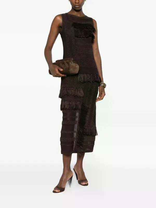 JOSEPH Nari Midi Dress In Espresso