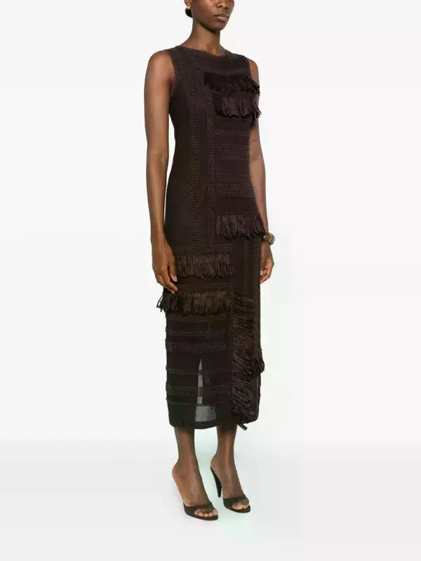 JOSEPH Nari Midi Dress In Espresso