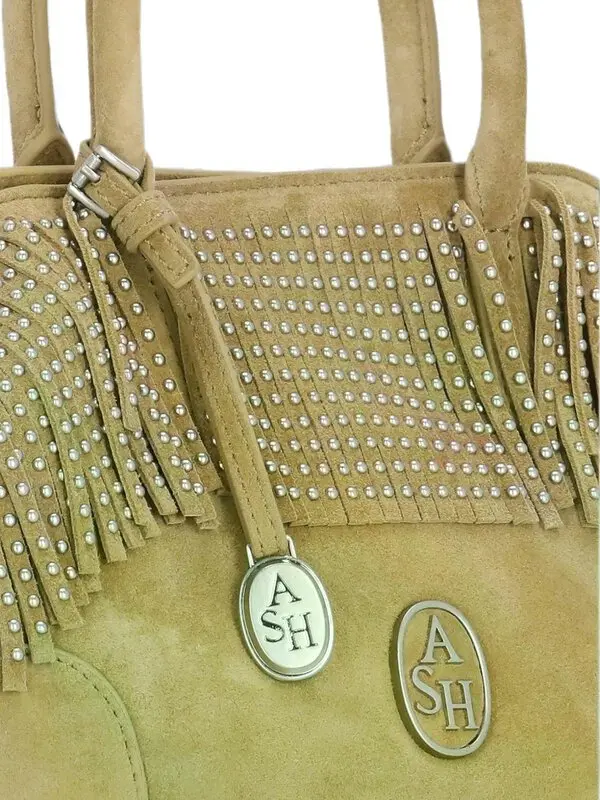 Ash Studded Fringe Shoulder Bag