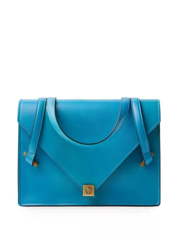 Versace Severine Leather Shoulder Bag - Blue