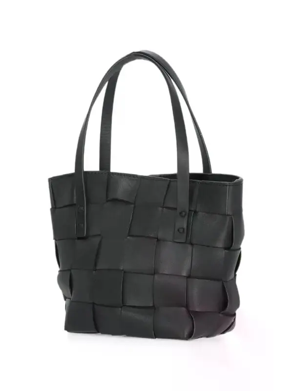 P.a.r.o.s.h Woven Leather Shoulder Bag