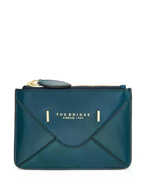 THE BRIDGE Zip-around Leather Cardholder - Blue