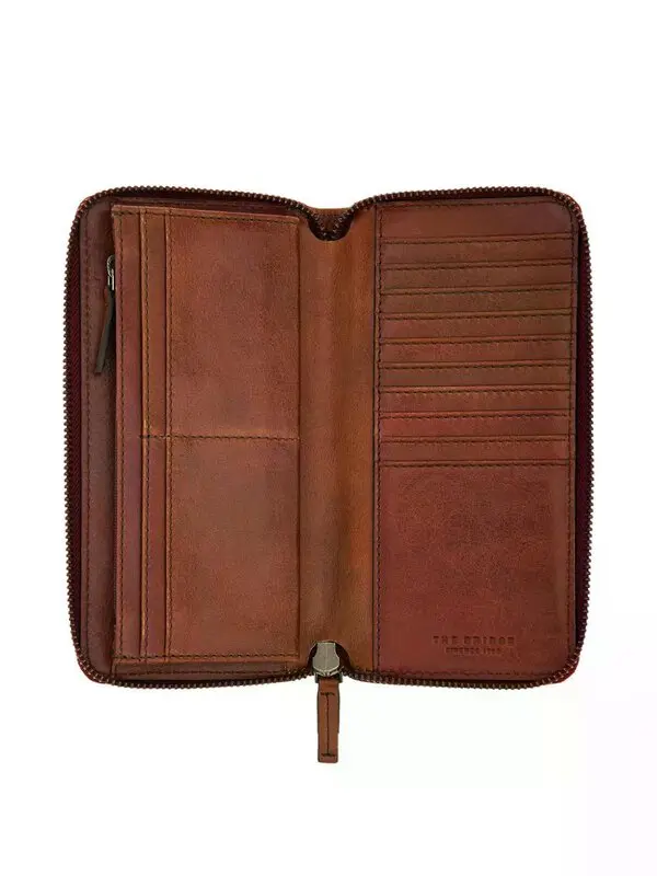 THE BRIDGE Zip-around Leather Wallet