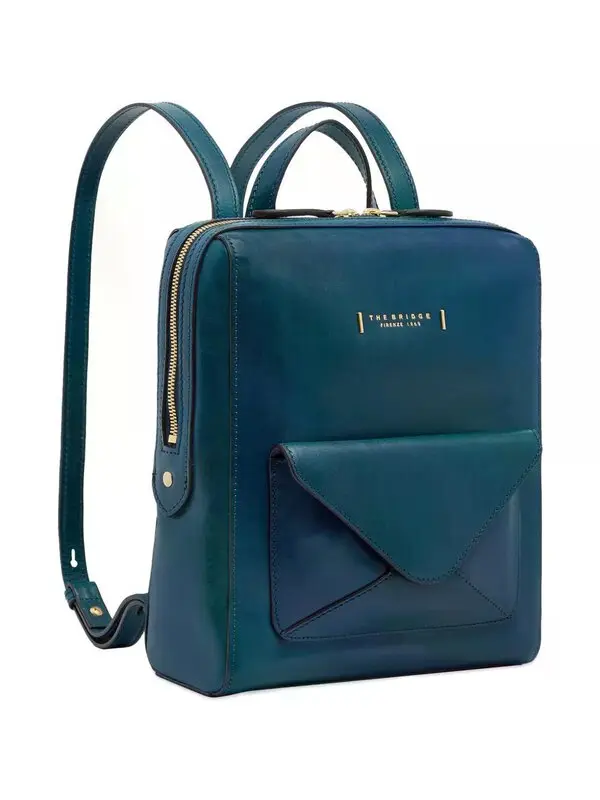 THE BRIDGE Leather Envelope Pocket Backpack