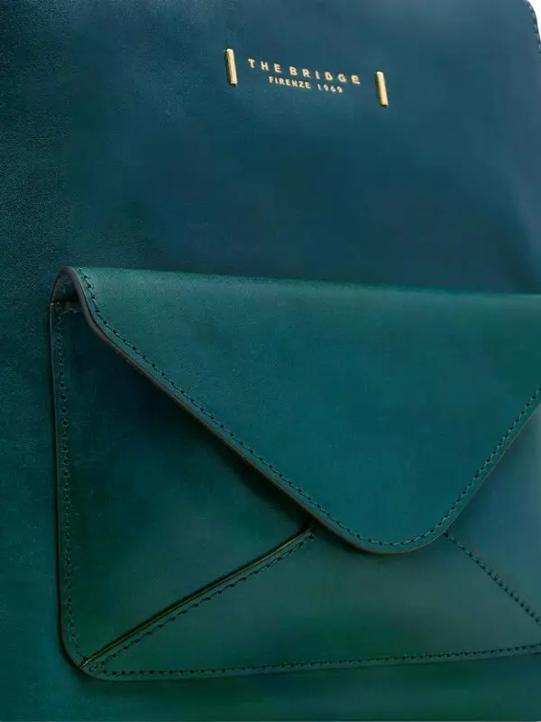THE BRIDGE Leather Envelope Pocket Backpack