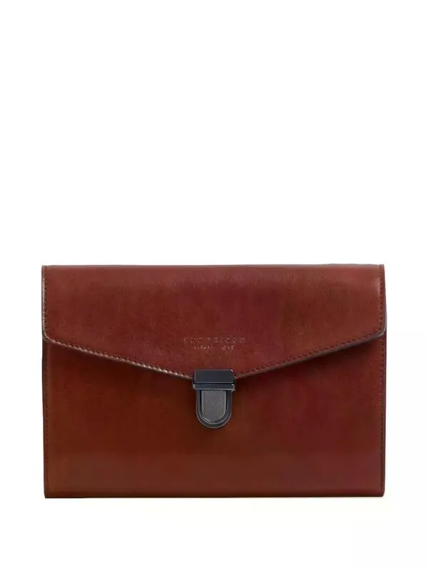 THE BRIDGE Leather Foldover Clutch Bag