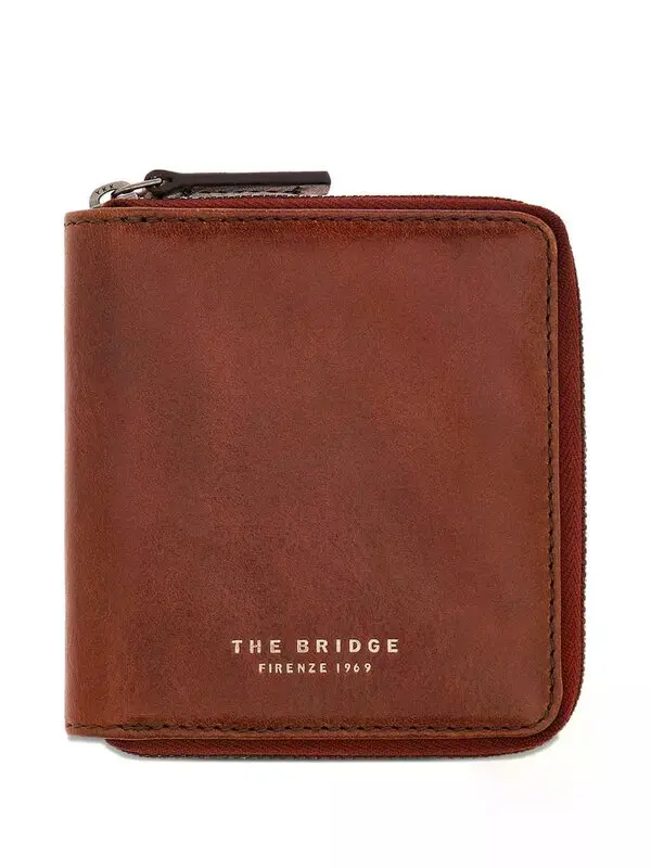 THE BRIDGE Zip-around Leather Wallet
