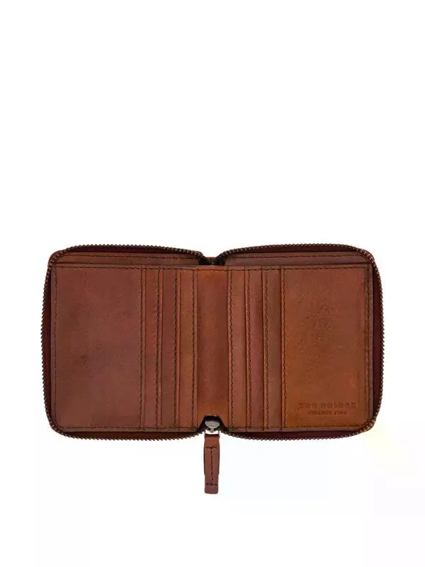 THE BRIDGE Zip-around Leather Wallet