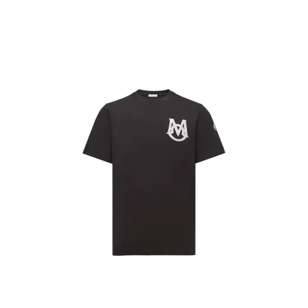 Moncler Monogram Cotton T-shirt - Blue