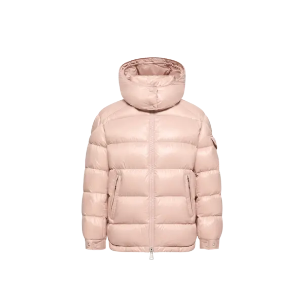 Moncler Maire Hooded Short Down Jacket - Pink