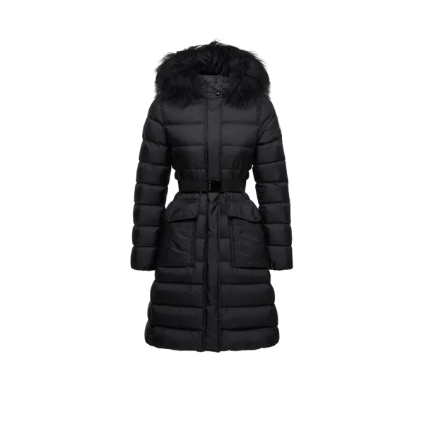 Moncler Khloesse Down Jacket With Shearling Trim - Black