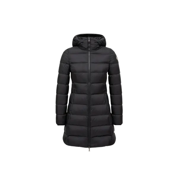 Moncler Gie Hooded Long Down Jacket - Black