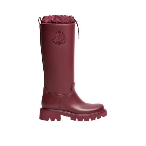Moncler Knee-high Rubber Boots - Red