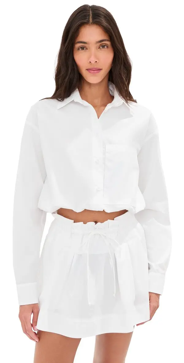 LE BOP Wylie Button Down - White