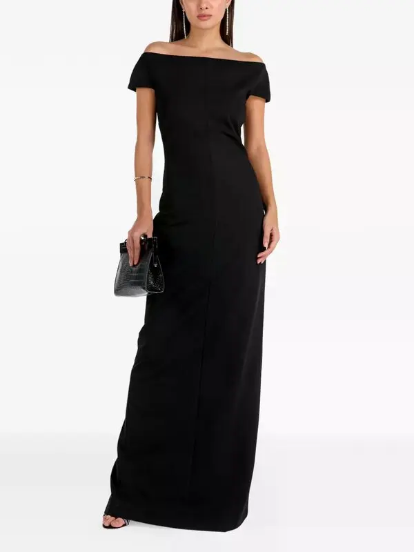 Solace London Off-the-shoulder Maxi Dress - Black