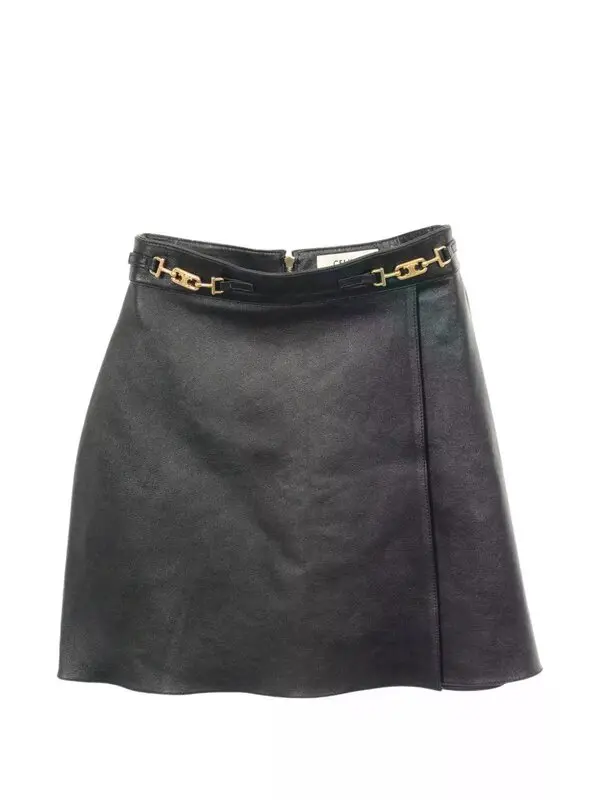 Celine Triomphe Lambskin Skirt