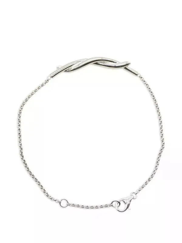 Cartier 18k White Gold Entrelacés Motif Chain Bracelet