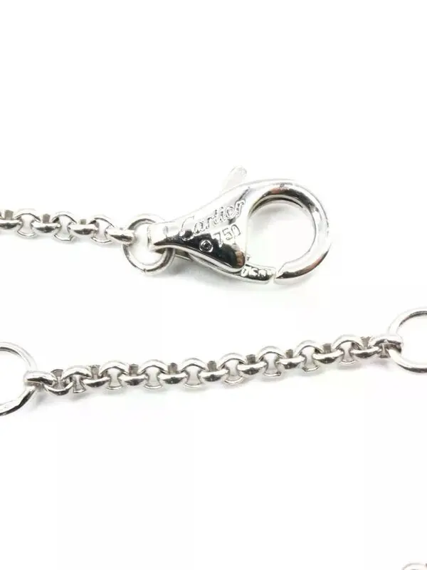 Cartier 18k White Gold Entrelacés Motif Chain Bracelet