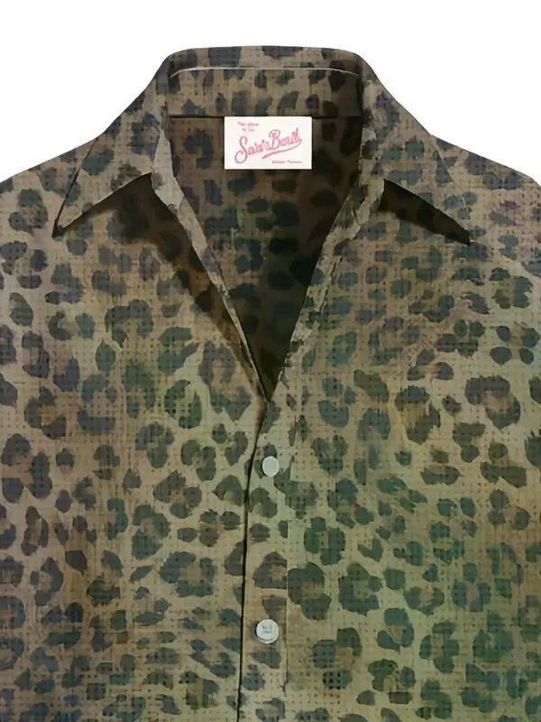 MC2 SAINT BARTH Cristal Leopard-print Shirt