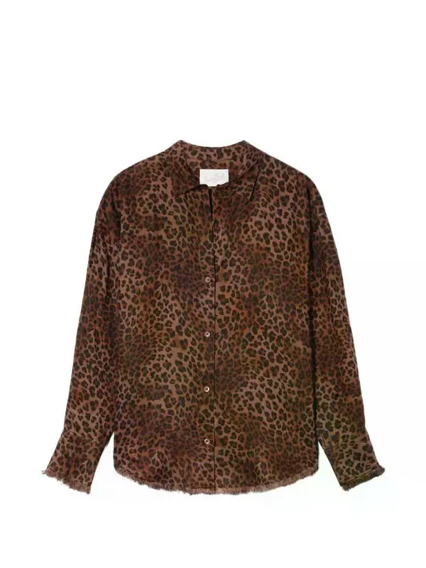 MC2 SAINT BARTH Cristal Leopard-print Shirt - Brown